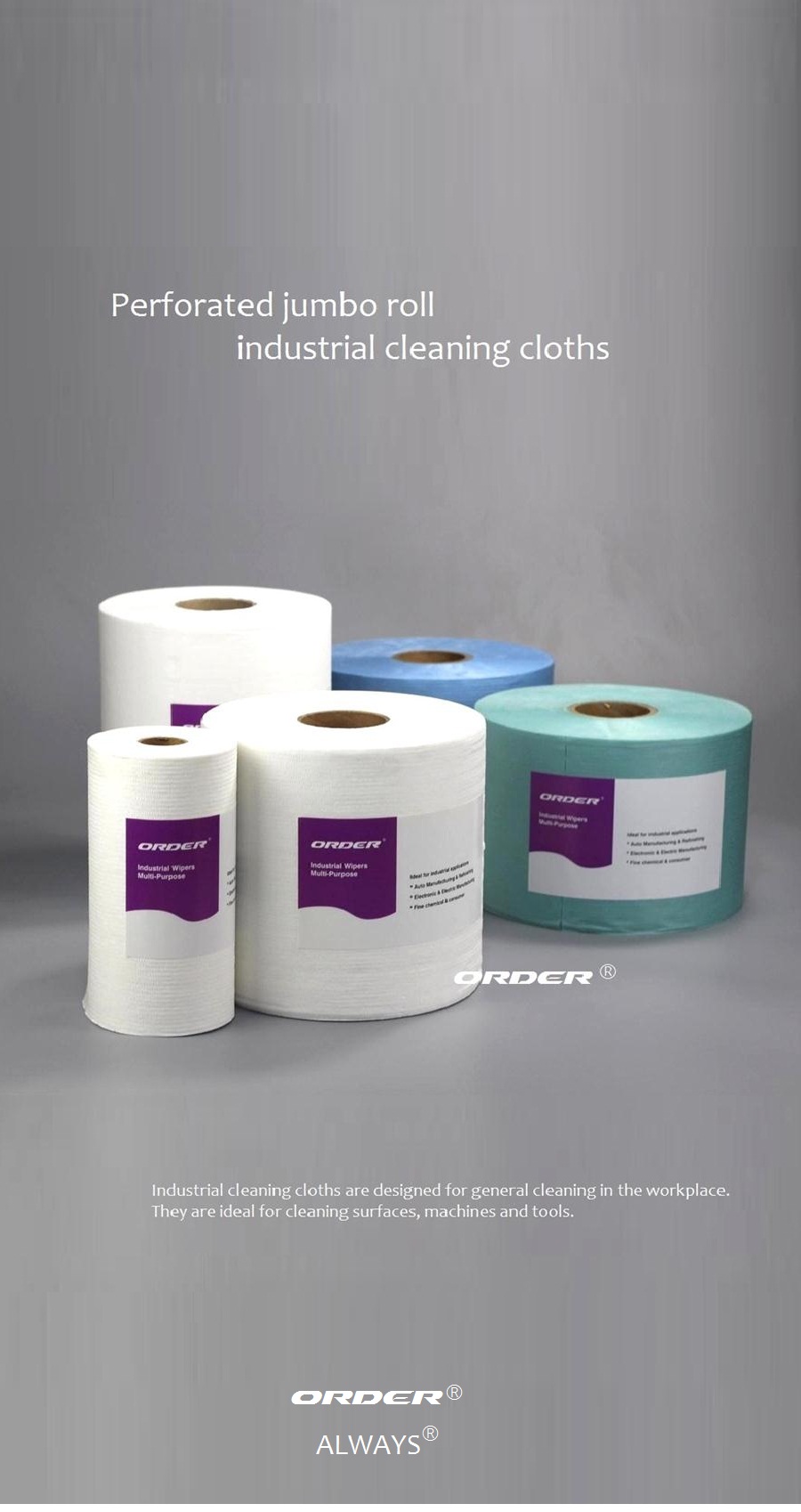 Wholesale ORDER®X-70WS Small Perforated Roll low lint workshop ...