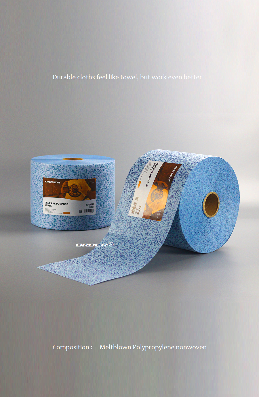 Wholesale Blue Perforated Jumbo Roll Meltblown PP Heavy Duty Oil ...