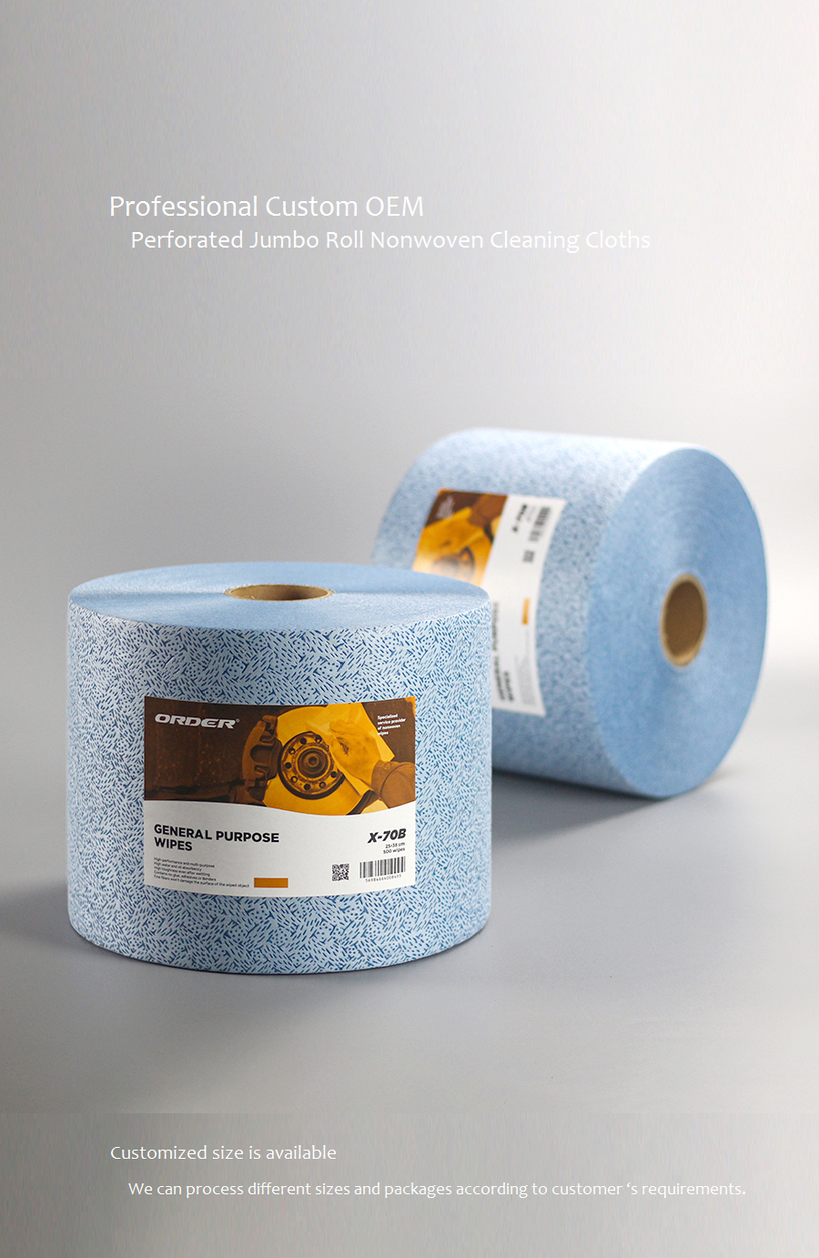 Wholesale Blue Perforated Jumbo Roll Meltblown PP Heavy Duty Oil ...